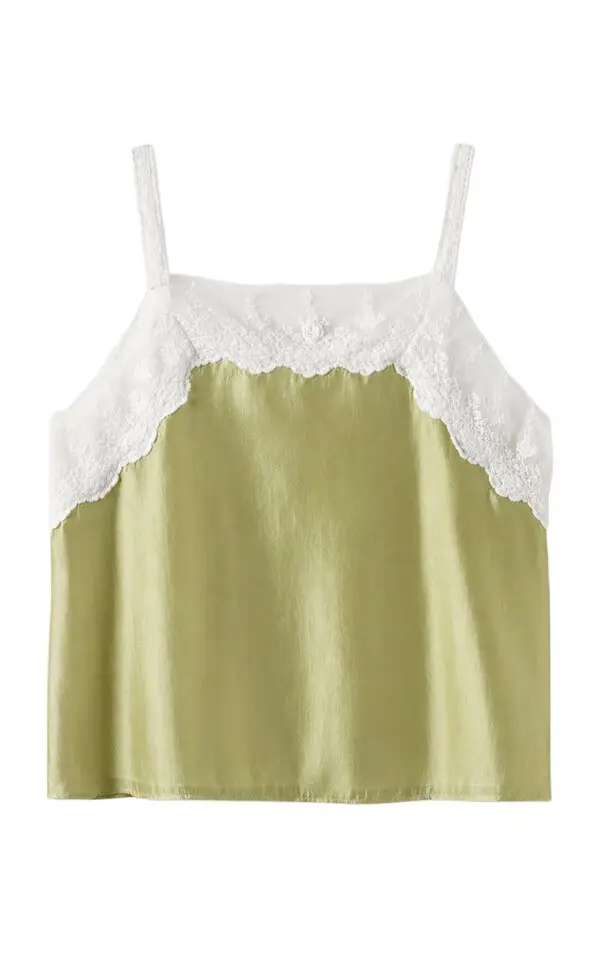 THE GARMENT Gilian Flower Top - Green