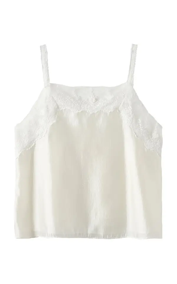 THE GARMENT Gilian Flower Top - Off-white