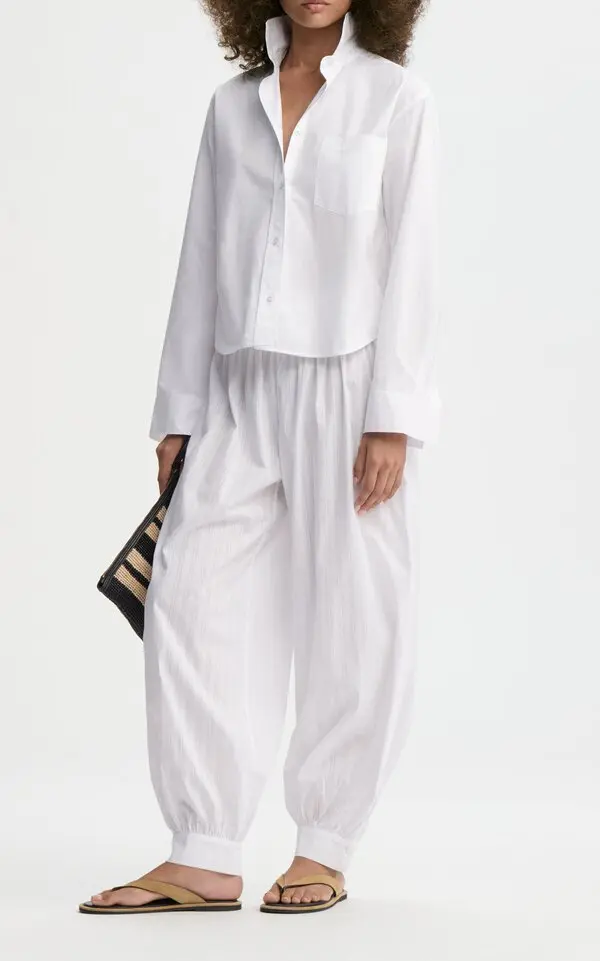 BY MALENE BIRGER Margot Cotton Pants - White
