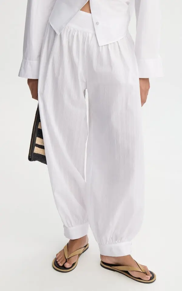 BY MALENE BIRGER Margot Cotton Pants - White