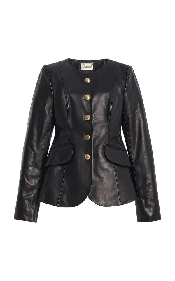 Cara Cara Dodie Lamb Leather Blazer