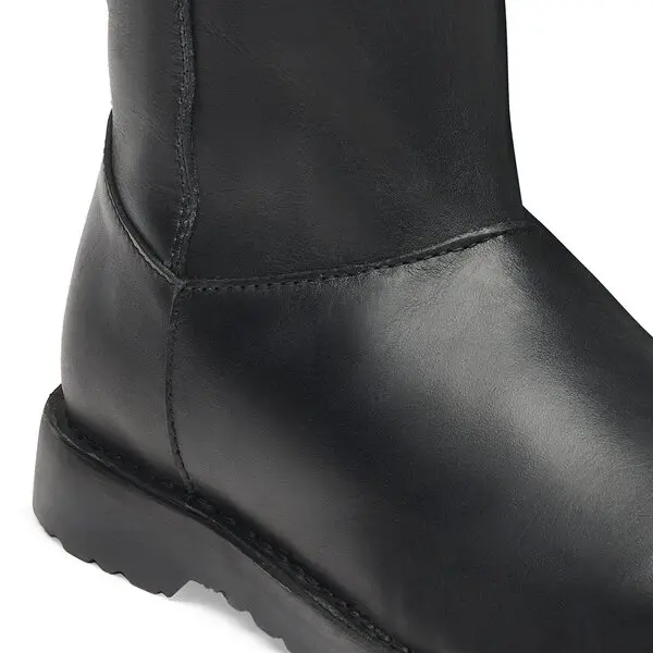 BIRKENSTOCK Uppsala Zip Shearling Natural Leather - Black