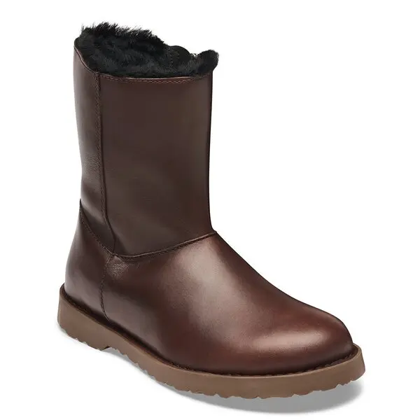 BIRKENSTOCK Uppsala Zip Shearling Natural Leather - Carafe