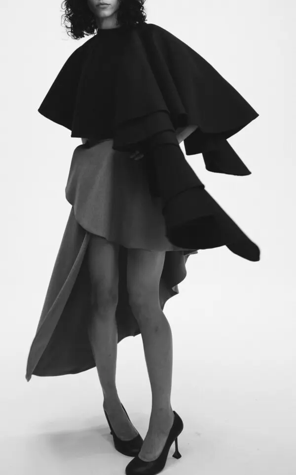 Arakii Ruffled Wool-cashmere Scarf