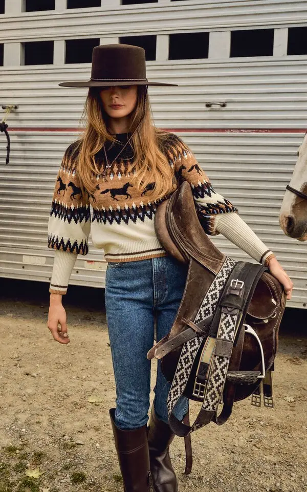 Cara Cara Colton Intarsia Wool-cashmere Pullover