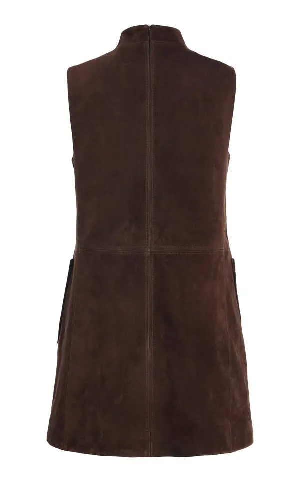 Cara Cara Areeva Lamb Suede Mini Dress
