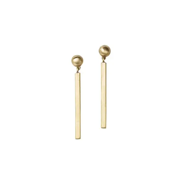 ZEWORKS Sahara Blues Strai Handcrafted Brass Earrings