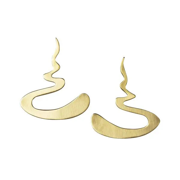ZEWORKS Sahara Blues – Mami Handcrafted Brass Earrings