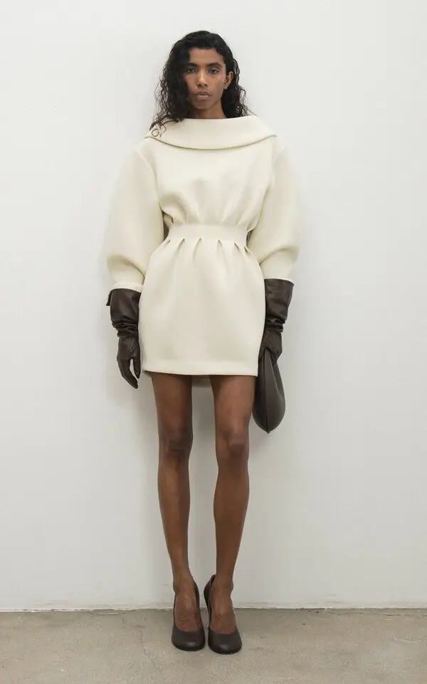 Arakii Wide Collar Mini Dress