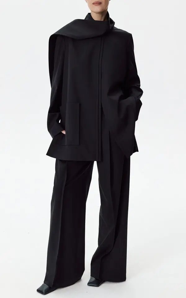 DI STAVNITSER Nera Wool-blend Jacket - Black
