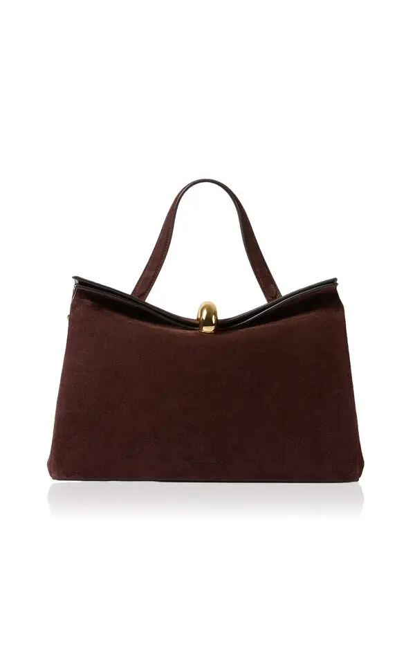 Jacquemus Valerie Top Handle Suede Bag