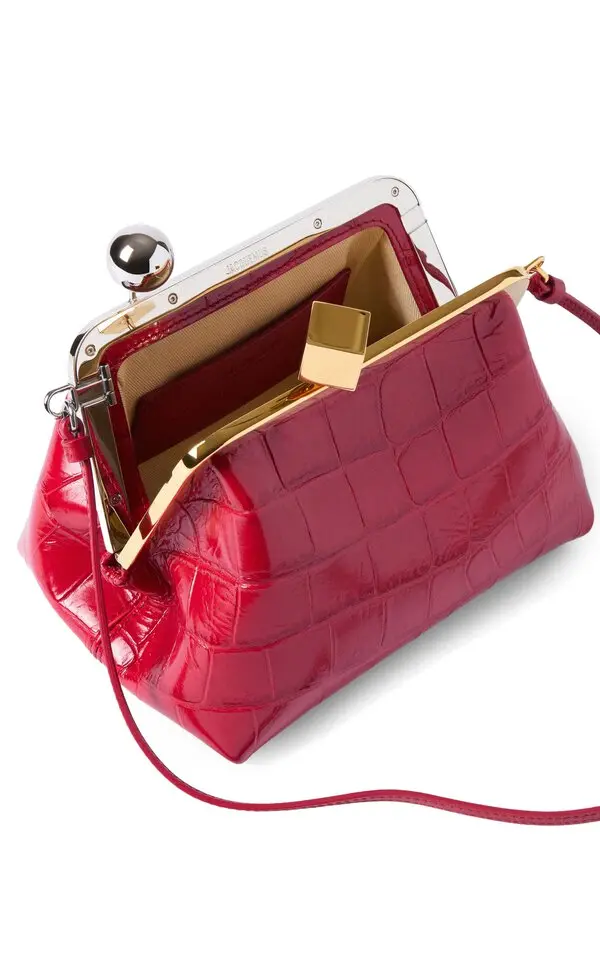 Jacquemus Le Berlingot Croc-effect Leather Bag
