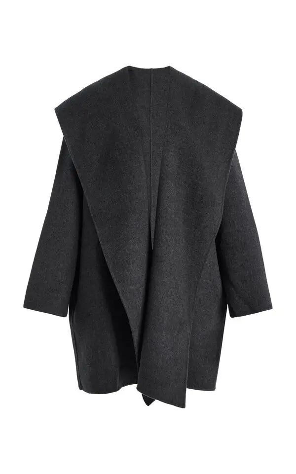 TOTEME Wool Hoodie Coat - Grey