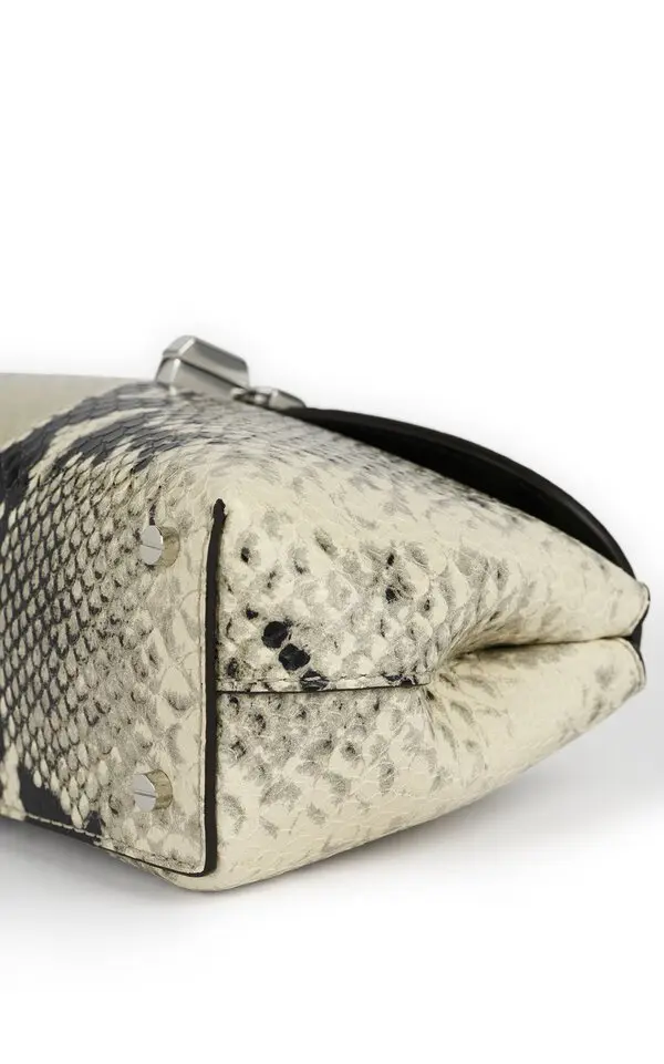 TOTEME Mini T-lock -embossed Leather Clutch