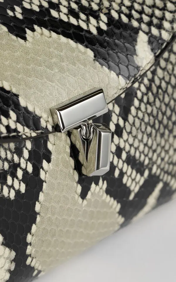 TOTEME Mini T-lock -embossed Leather Clutch