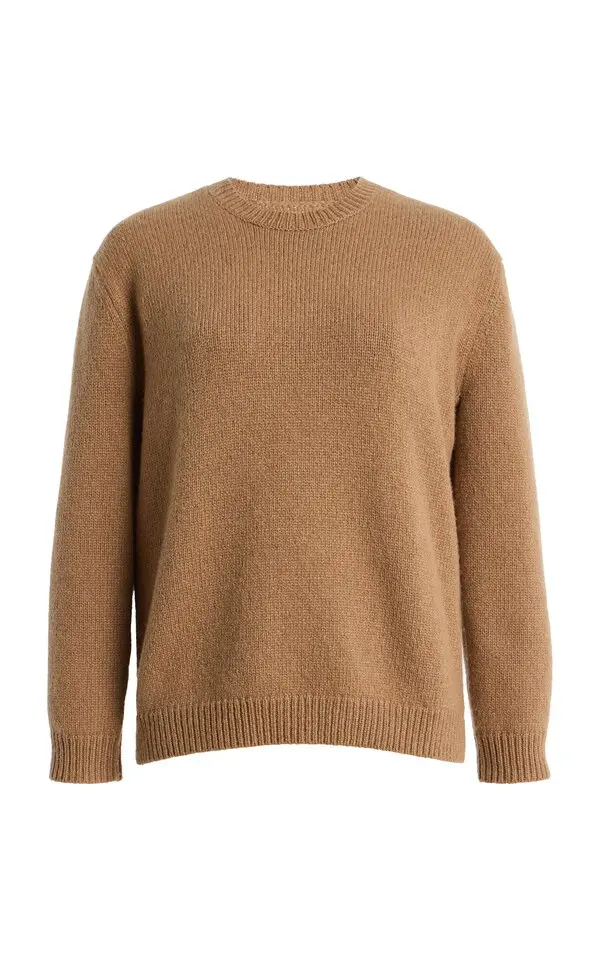 TOTEME Knit Camel Hair Sweater - Neutral