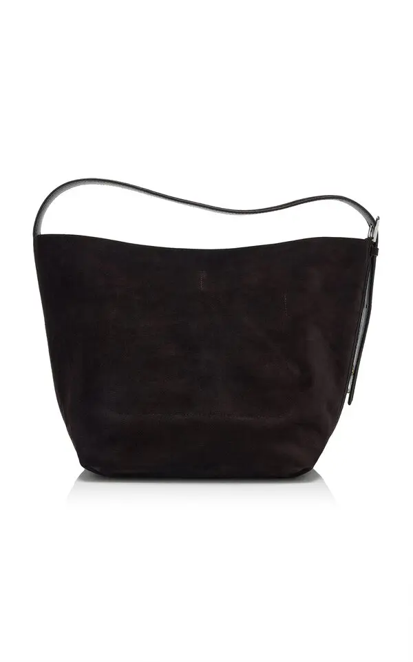 TOTEME Medium Belted Suede Tote - Brown