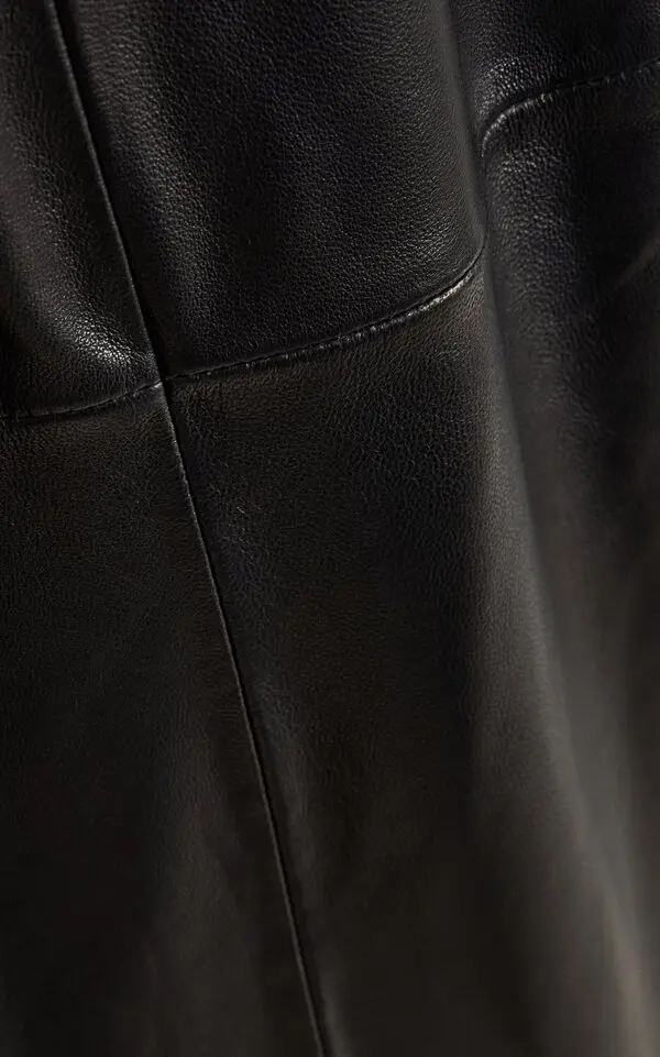 TOTEME Sculptural Leather Mini Skirt