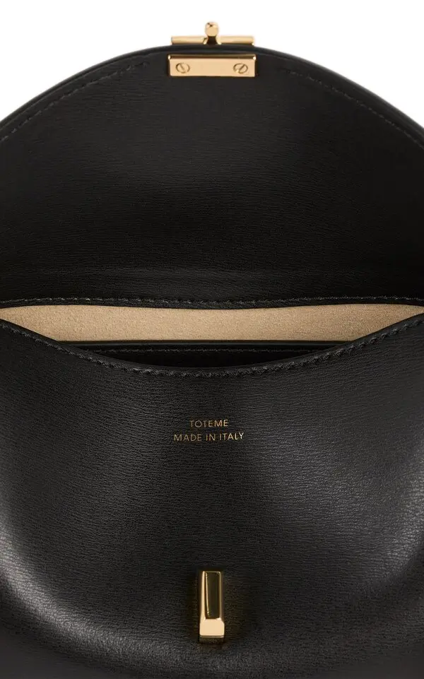 TOTEME Mini T-lock Leather Clutch
