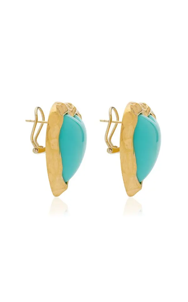ANABELA CHAN Heart 24k Gold And Aluminum Earrings