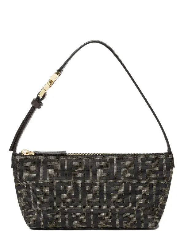 Fendi Mini Ff Zucca Jacquard Crossbody Bag, 11 Cm X 21 Cm X 10 Cm