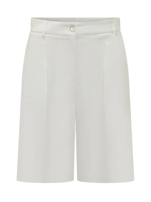 Pinko High-waisted Bermuda Shorts - Bianco