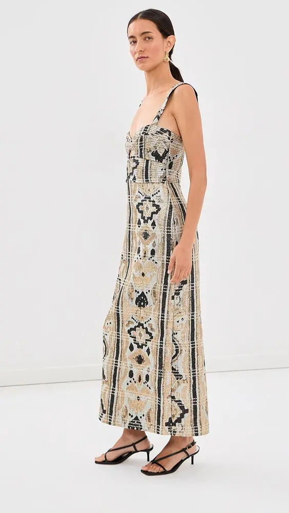 Johanna Ortiz Jacquard Tropicana Ankle Dress