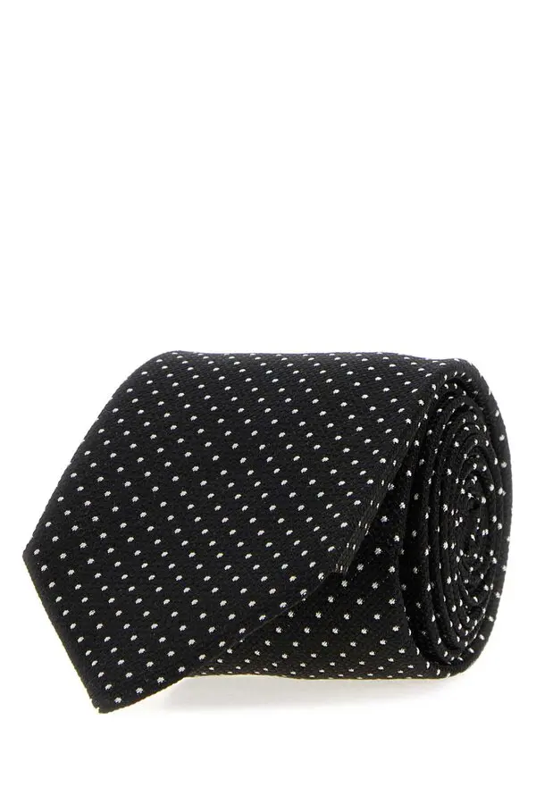 TOM FORD Embroidered Silk Tie, 6 Cm
