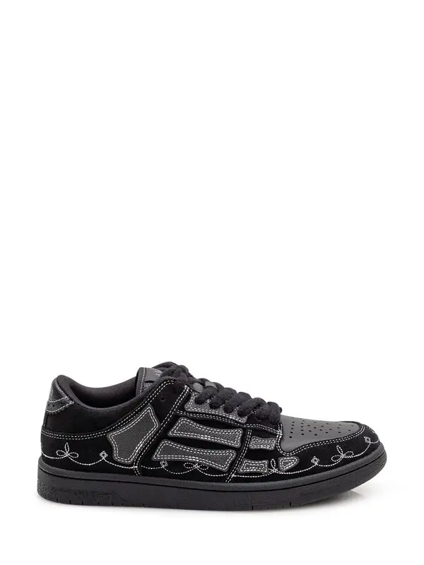Amiri Western Skeleton Low-top Leather Sneakers