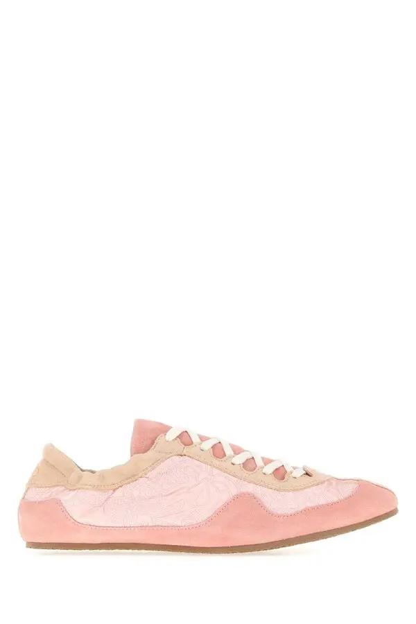 Cecilie Bahnsen Suede-trim Fabric Sneaker For