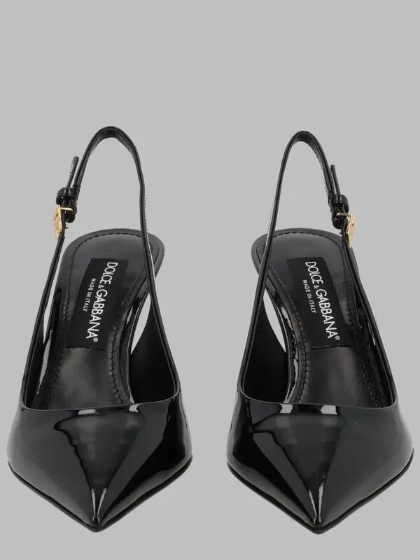 Dolce & Gabbana Logo Slingback Heels