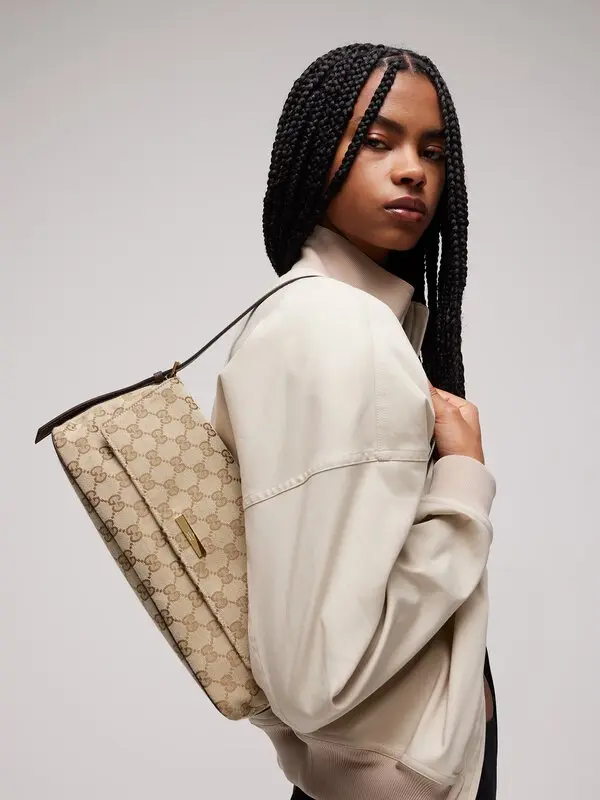 Gucci Gg Canvas Mini Shoulder Bag - Beige