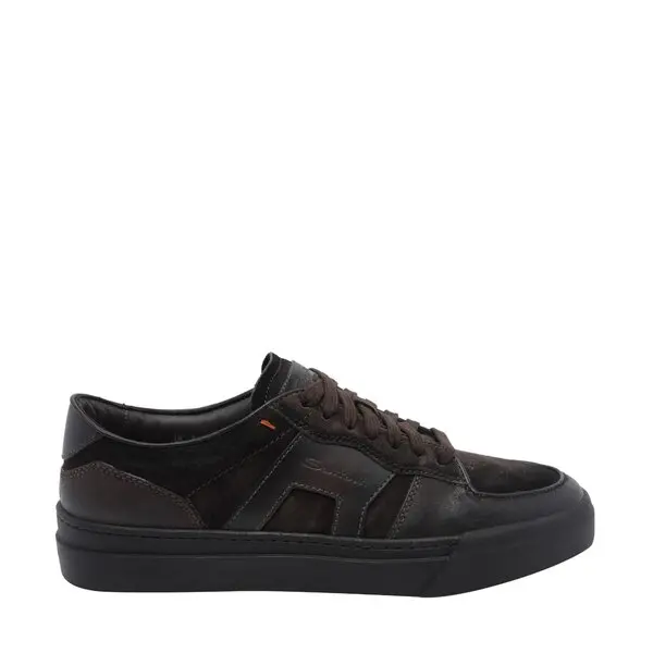 Santoni Suede Sneakers - Brown