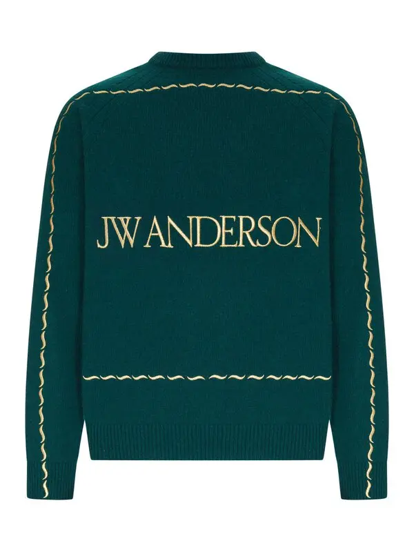 JW Anderson J.w.anderson Wool Sweater With Contrasting Logo