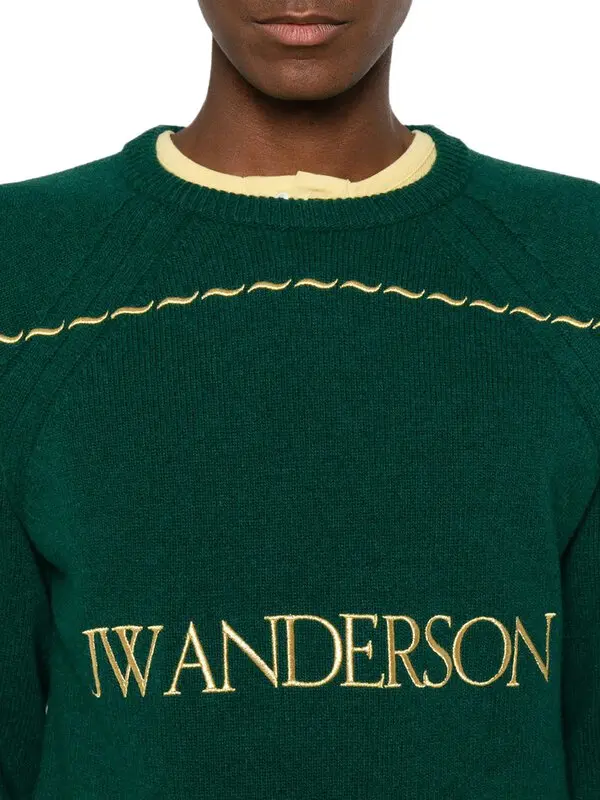 JW Anderson J.w.anderson Wool Sweater With Contrasting Logo