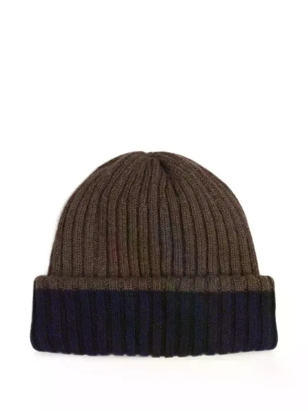 Fedeli Ribbed-knit Beanie Hat