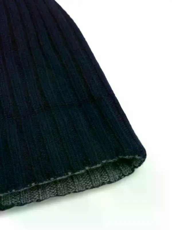 Fedeli Ribbed-knit Cashmere Beanie Hat
