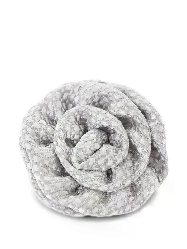 Corneliani Embroidered Silk Lapel Pin