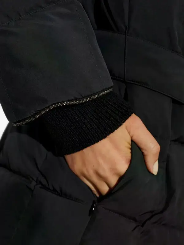 Fabiana Filippi Belted Long Down Coat