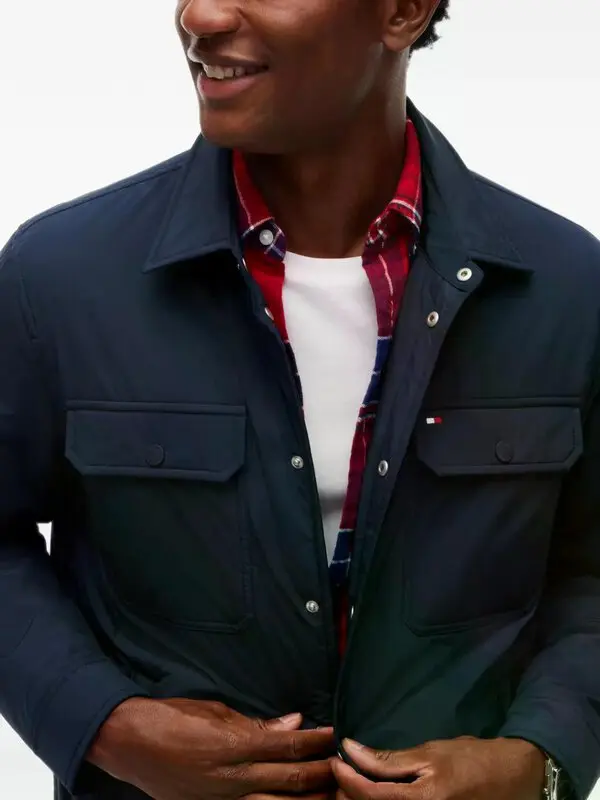 Tommy Hilfiger Padded Logo-patch Shirt Jacket