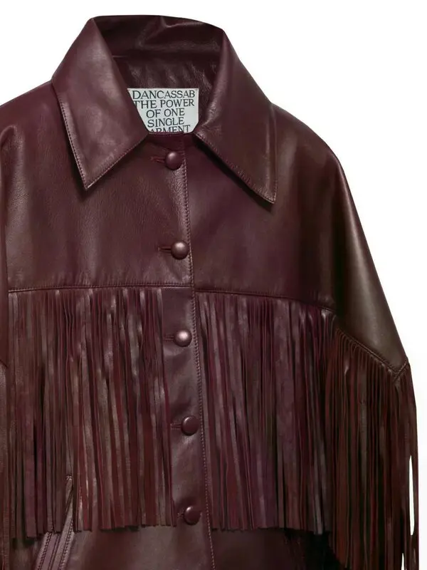 DANCASSAB Loretta Fringe-detailing Jacket