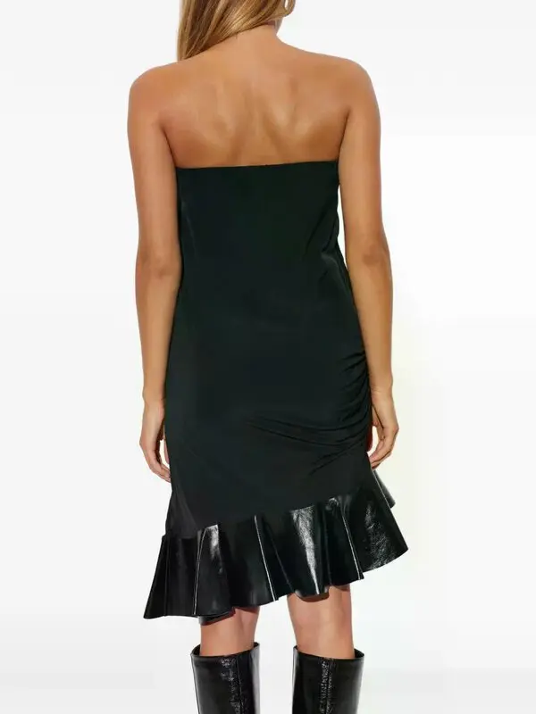 IRO PARIS Florence Ruffled Strapless Mini Dress