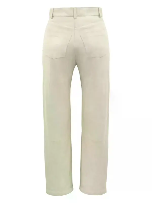 DANCASSAB Amira Straight-leg Suede Trousers