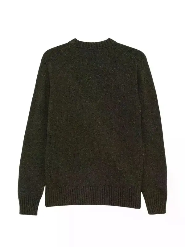 KANGRA Flecked-knit Crew-neck Sweater