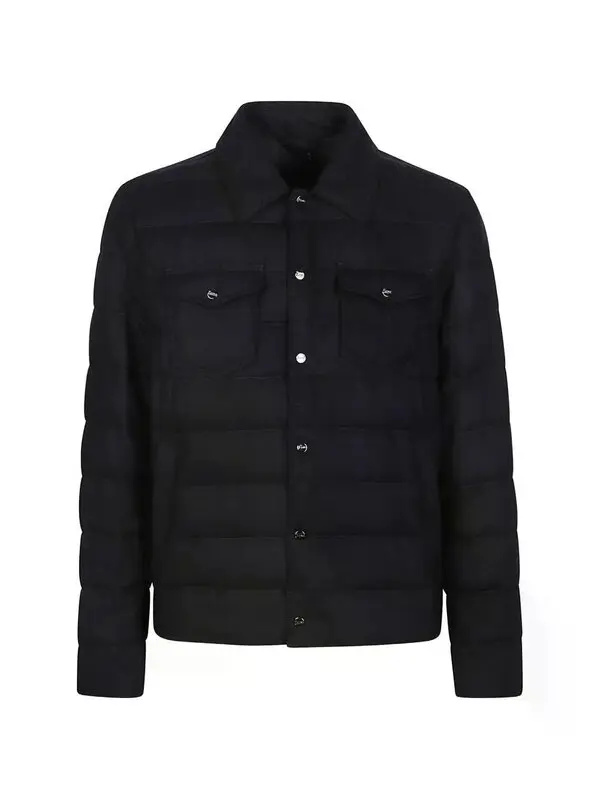Herno Quilted Wool Jacket - Black