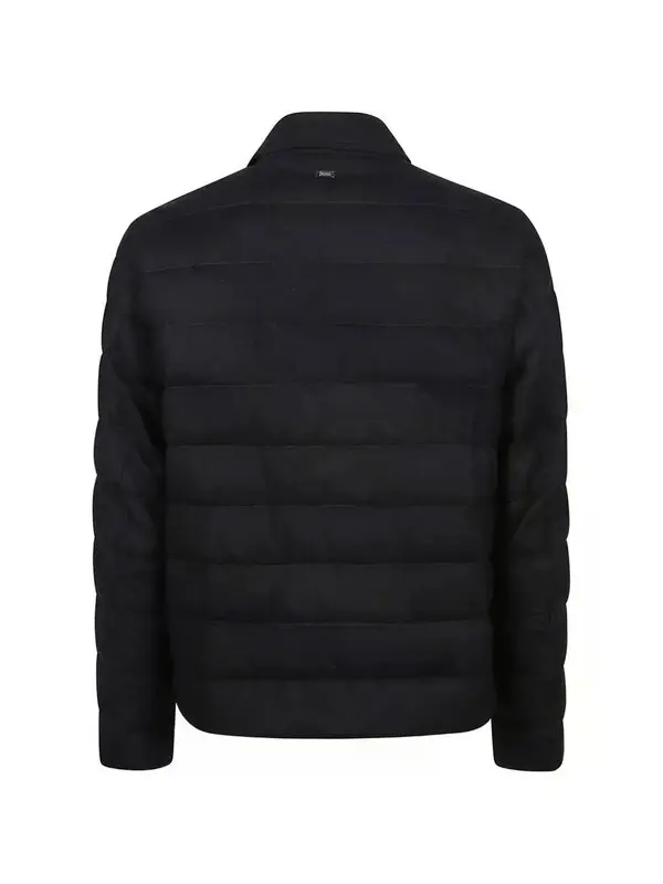 Herno Quilted Wool Jacket - Black