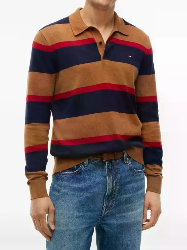 Tommy Hilfiger Striped Polo-collar Sweater