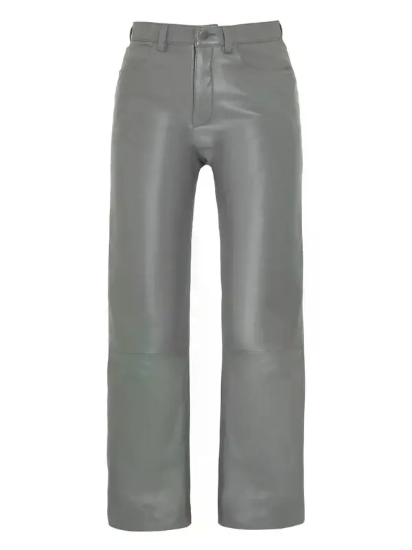 DANCASSAB Ruth Leather Trousers - Grey