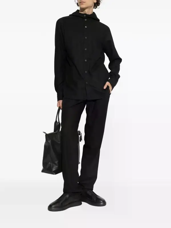 Kiton Hooded Long-sleeve Shirt