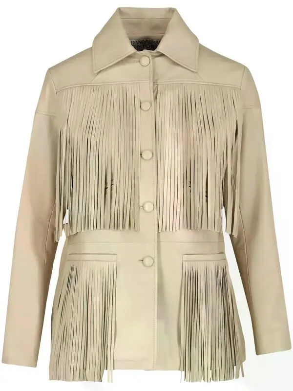 DANCASSAB Dixie Fringed Leather Jacket